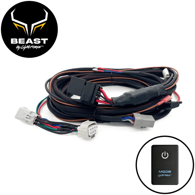 BEAST Driving Light Wiring Harness to suit Mazda BT50 3rd Gen & Isuzu D ...