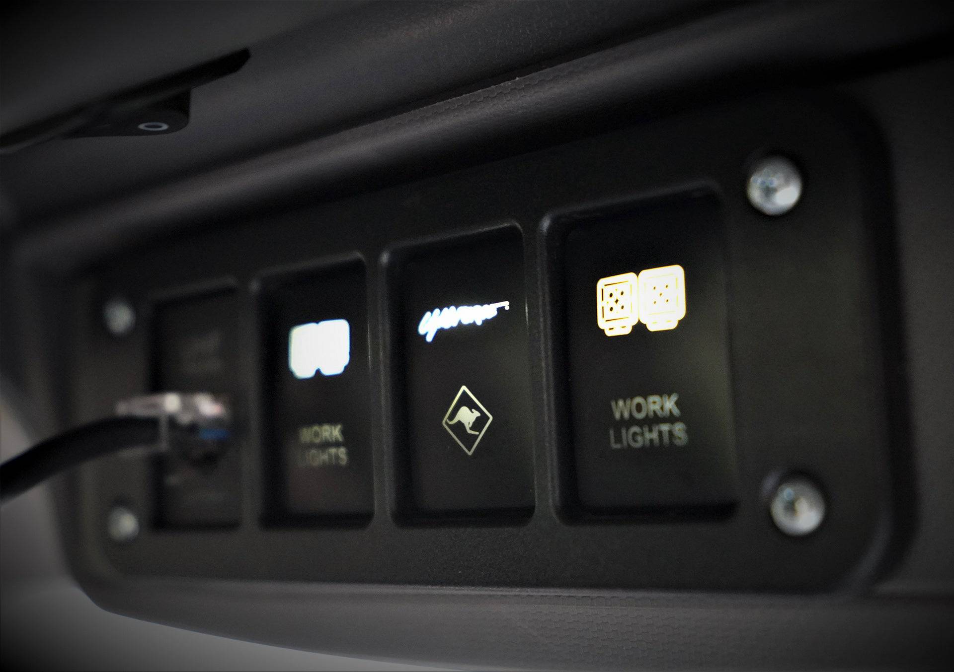 Four-Switch Panel Fascia for TY2 Switches | Lightforce Australia