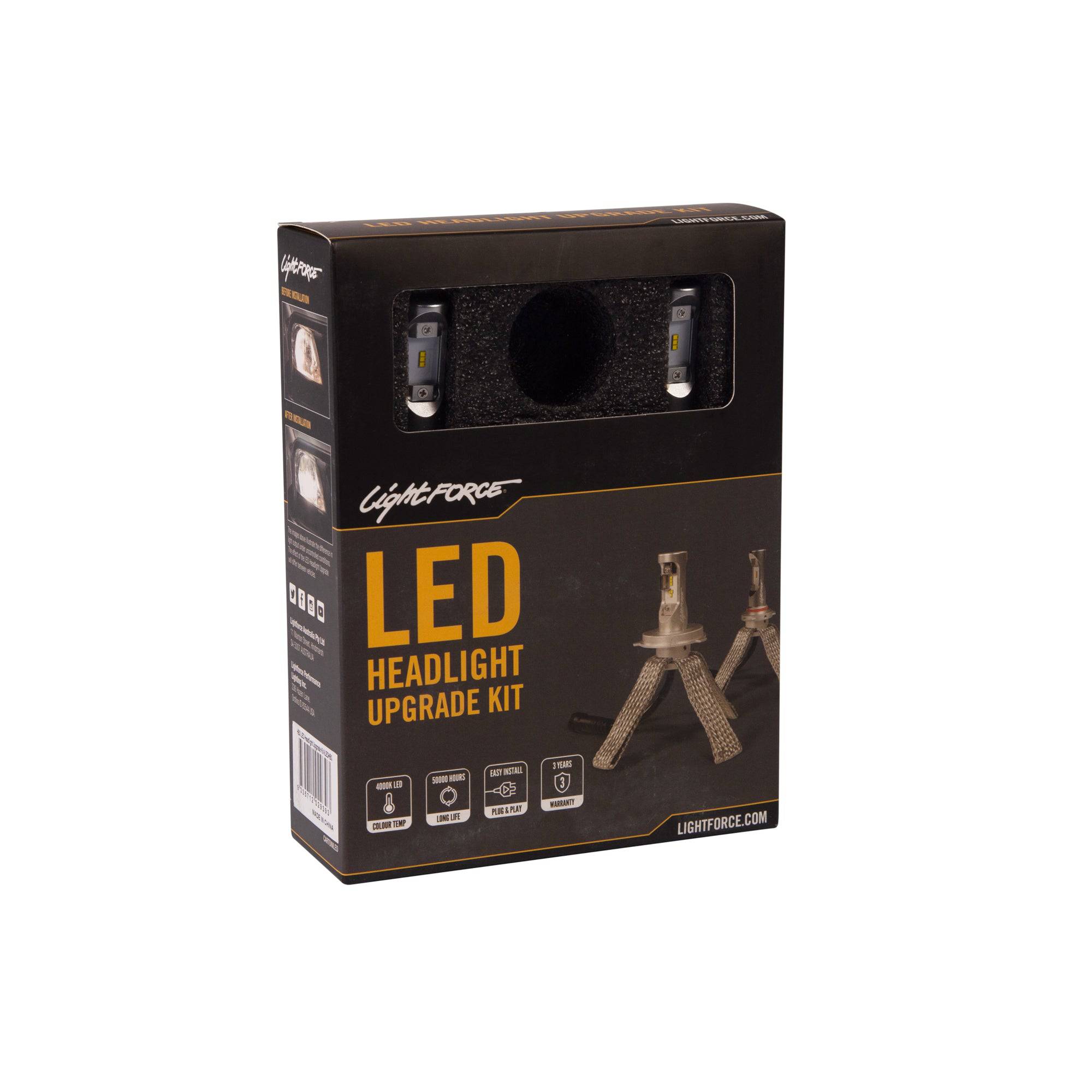 LED Headlight Upgrade Kits - HB3 Version | Lightforce Australia